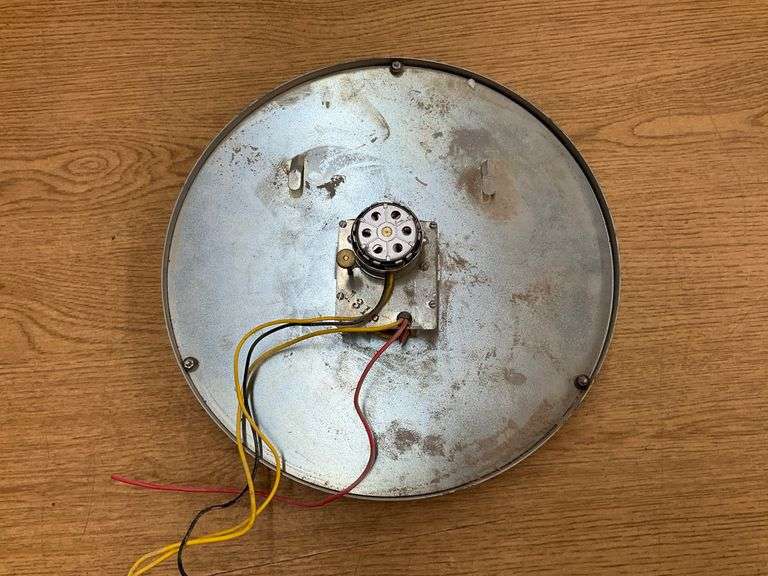 Pair of Dukane Wall Clocks...13 in. dia. - Beloit Auction & Realty