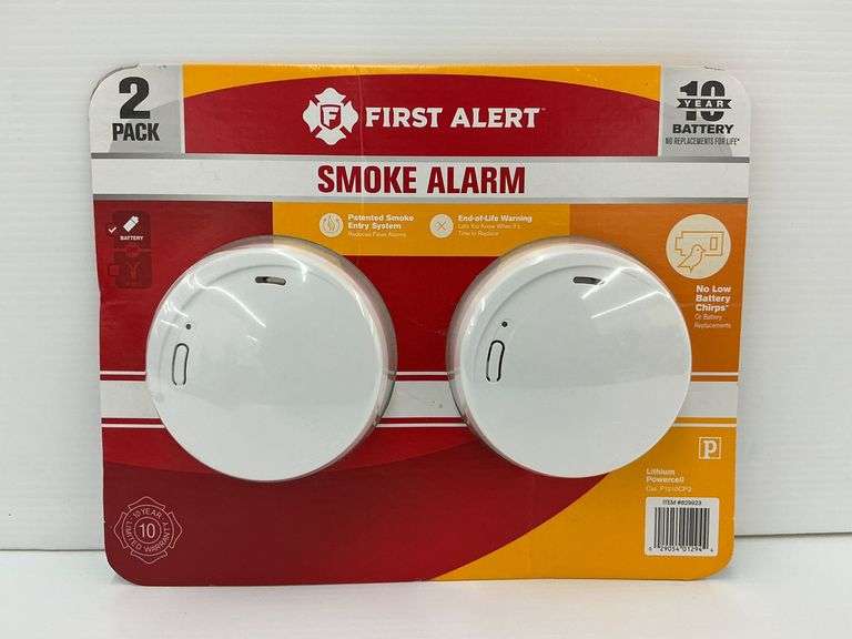 New First Alert Smoke Alarm, 2 Pack - Beloit Auction & Realty