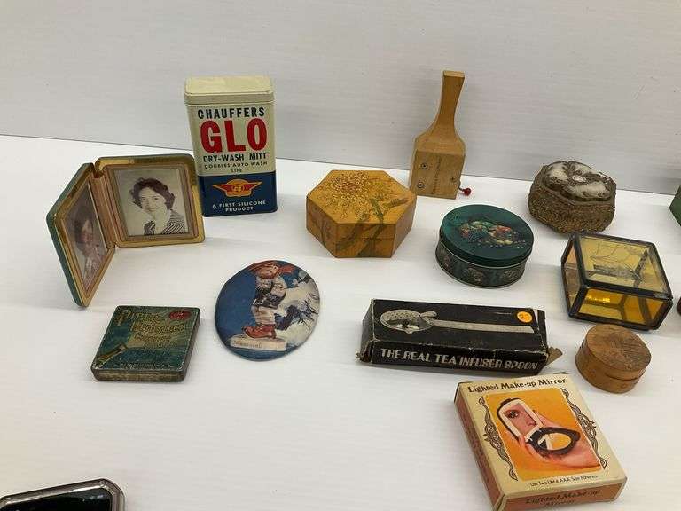 Collection of Decorative Boxes, Tins, and Collectibles - Beloit Auction ...
