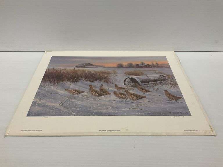 Terriill Knack "Winter Wind - Hungarian Partridge" Signed & Numbered ...