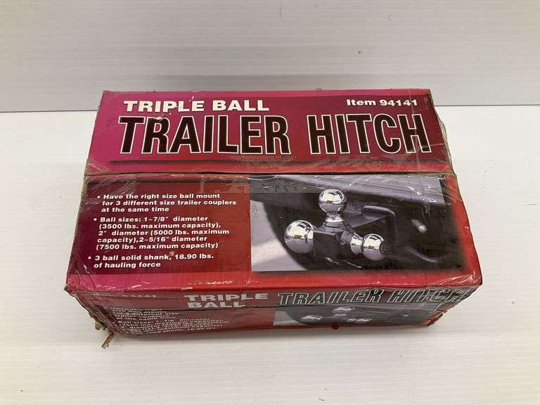 New Triple Ball Trailer Hitch - Beloit Auction & Realty