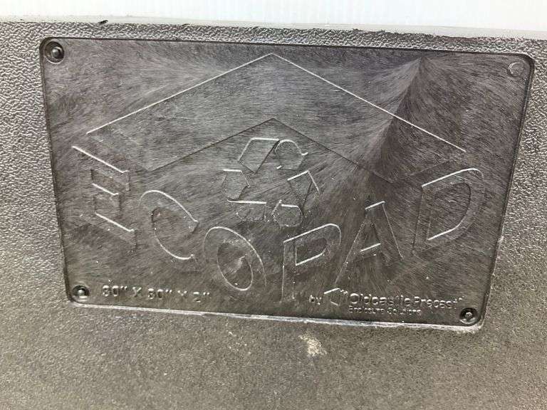Eco Pad 30 x 30 x 2 in. Plastic Equipment Pad - Beloit Auction & Realty