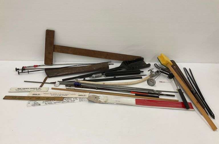 Assorted Tools, Measuring Devices, and Hardware - Beloit Auction & Realty