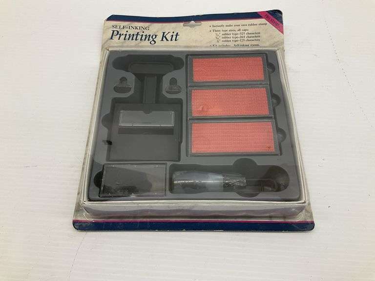 New Pro Stamp Self-Inking Printing Kit - Beloit Auction & Realty