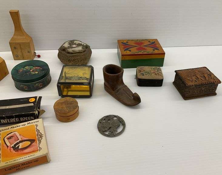 Collection of Decorative Boxes, Tins, and Collectibles - Beloit Auction ...
