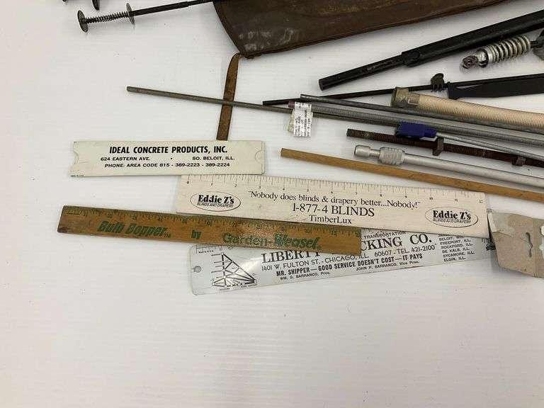 Assorted Tools, Measuring Devices, and Hardware - Beloit Auction & Realty