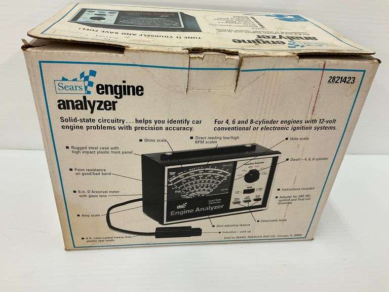 Sears Engine Analyzer in Box - Beloit Auction & Realty