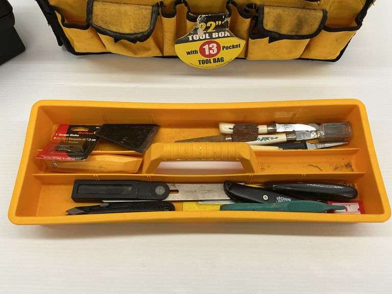 Assorted Tool Boxes with Tools - Beloit Auction & Realty
