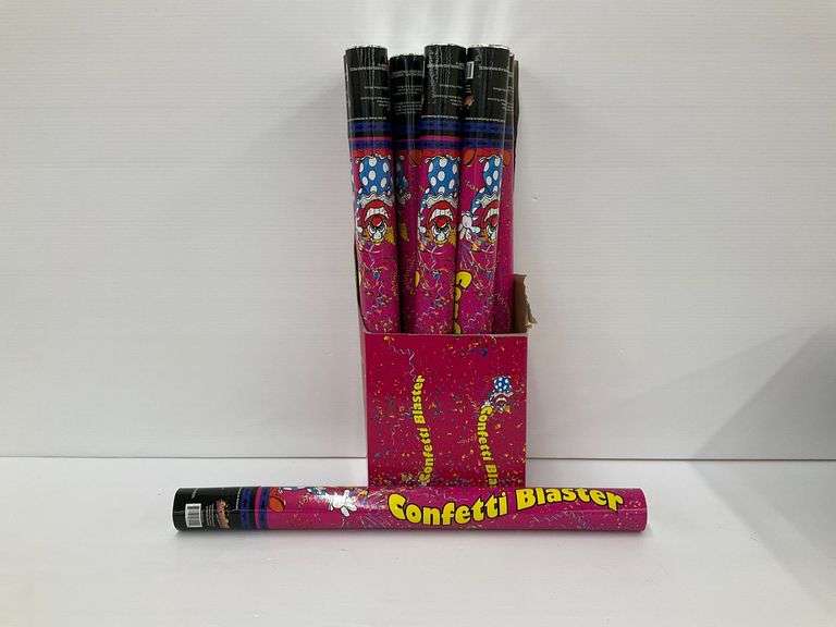 Box of New Confetti Blasters - Beloit Auction & Realty