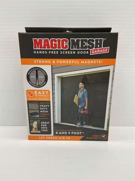 New Magic Mesh Hands-Free Garage Screen Door - Beloit Auction & Realty