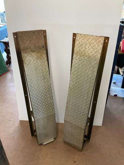 Pair of Metal Vehicle Loading Ramps...each 7 x 52 x 13 in. - Beloit ...