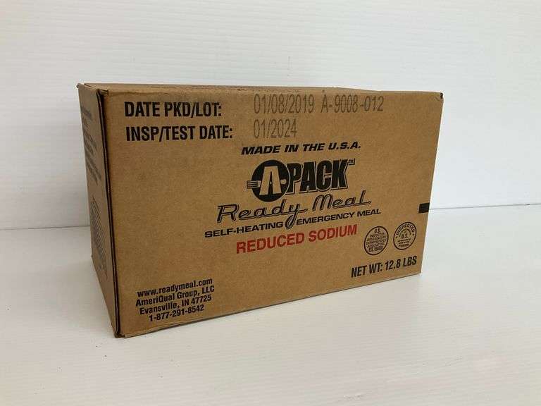 APack Ready Meal Self Heating Emergency Meals Reduced Sodium Variety ...