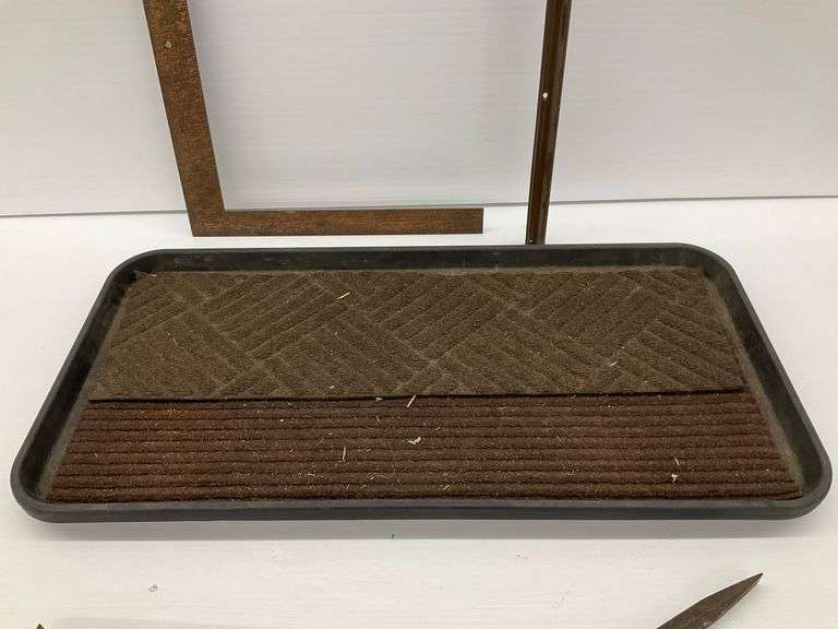 Tool Holder, Rubber Mat, Carpenter's Square, Pry Bar - Beloit Auction ...