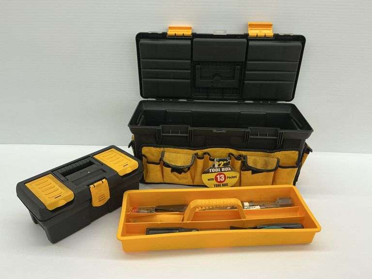 Assorted Tool Boxes with Tools - Beloit Auction & Realty