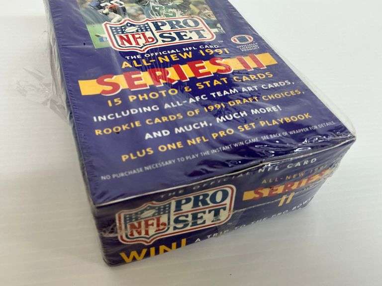 1991 Pro Set NFL Series II Trading Card Box - Sealed! - Beloit Auction ...