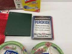 Mixed Household Items Bundle: Table Covers, Cleaning Supplies, Party ...