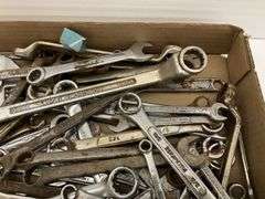 Box Lot of Various Wrenches - Beloit Auction & Realty