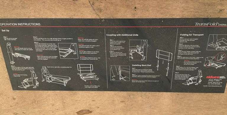 Midwest Folding TransFold Choral Riser...66.5 x 69.5 x 56 in. - Beloit ...