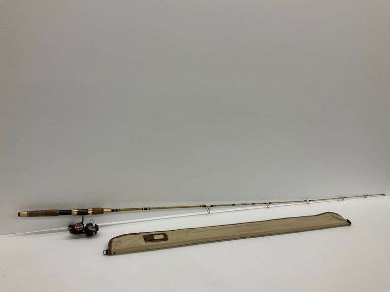 Ted Williams Fishing Rod & Reel Combo with Case - Beloit Auction & Realty