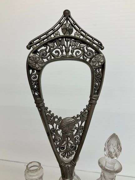 Vintage Ornate Castor Set...20 in. tall - Beloit Auction & Realty