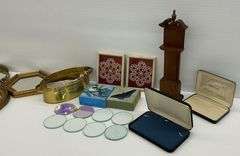 Variety Lot - Jewelry Boxes, Mirrors, Boxes, Decorative Items - Beloit ...