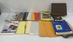 Office Supplies Lot with File Box, Sheet Protectors, Hanging File ...