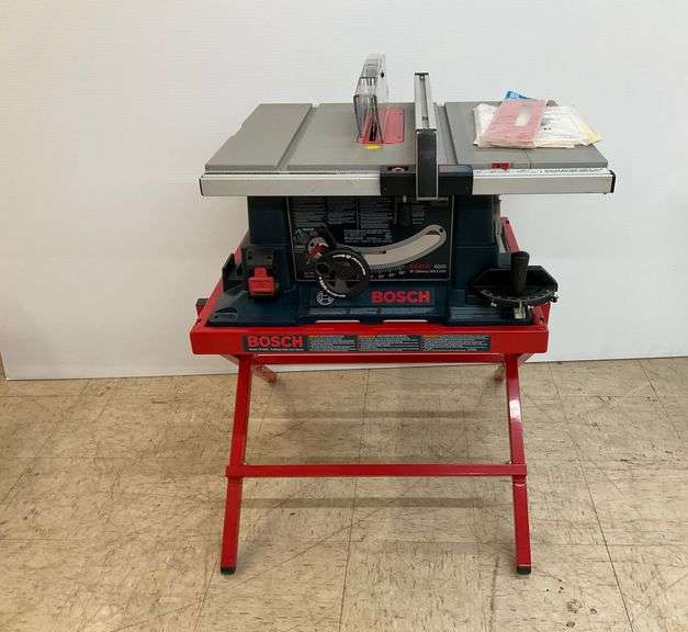 Bosch 4000 10-in. Table Saw with Stand 39 x 29 x 32 in. - Beloit ...