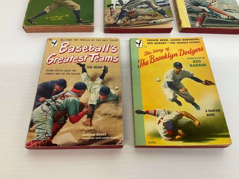 Vintage Baseball Book Collection: Babe Ruth, Brooklyn Dodgers, and More ...