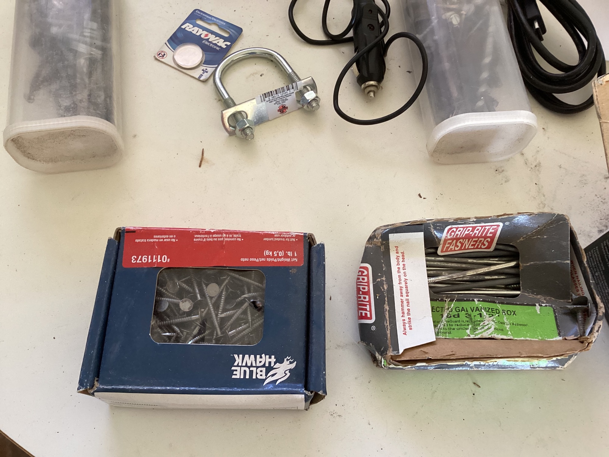 Assorted Hardware, Fasteners, and J-B Weld