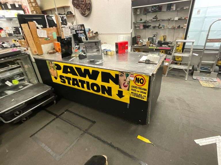 Metal Top Workstation (7' W x 3' D x 3' T) - Rowell Auctions, Inc.