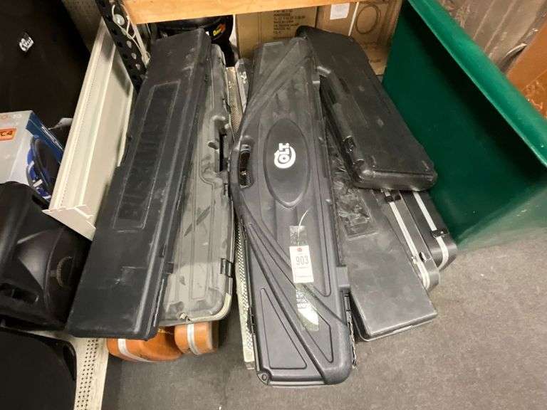 (22±)Assortment of Hard Sided Gun Cases (Cases Only Not Cart) - Rowell ...