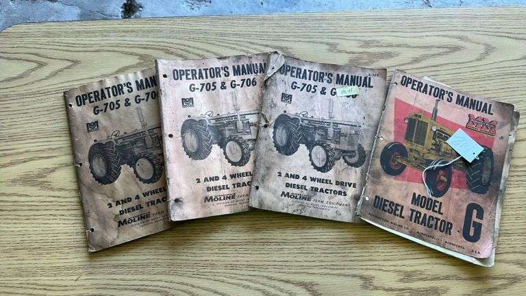 Minneapolis Moline Operators Manuals - Aumann Auctions, Inc.