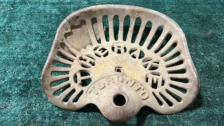 The Rake Cast Iron Seat - Aumann Auctions, Inc.