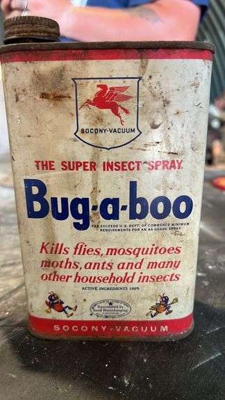 Socony-Vacumm Bug-a-Boo Can - Aumann Auctions, Inc.