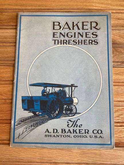 A.D. Baker Engines & Threshers Catalog - Aumann Auctions, Inc.