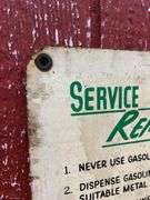 Service Station Safety Reminders SS Sign - Aumann Auctions, Inc.