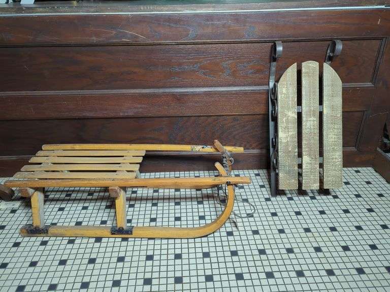 Antique German Sled - 3ft and Decor Sled - Aumann Auctions, Inc.