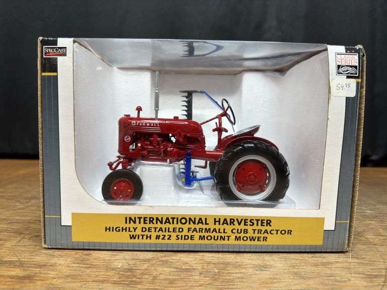 1/16 Farmall Cub w/Mower NIB SC - Aumann Auctions, Inc.