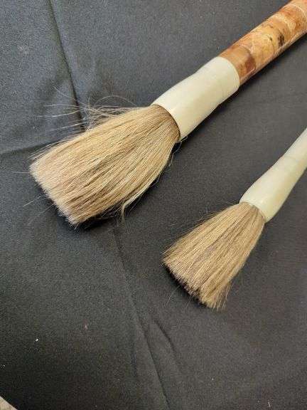(2) Calligraphy Brushes - Aumann Auctions, Inc.