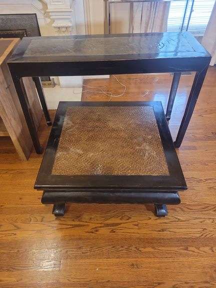 48" W x 38" T x 18 D.... Accent Table and 32" W x 18" T... Coffee Table ...