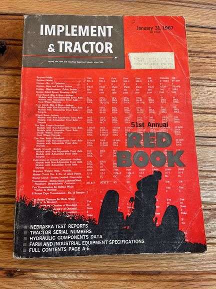 (3) 1967-68 Implement & Tractor Red Book + Product Files - Aumann ...