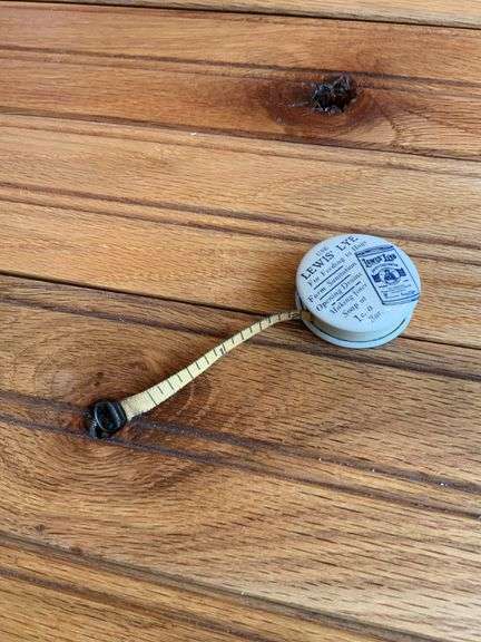 Lewis Lye + Old Hickory Smoked Salt Tape Measure - Aumann Auctions, Inc.