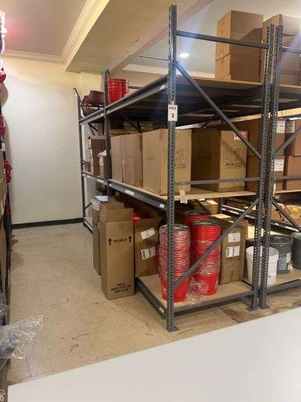 (2) Heavy Duty Metal Racks - 6ft x 8ft x 2.5ft - Aumann Auctions, Inc.