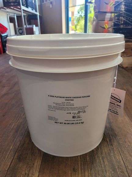 #2326 Platinum White Chedder Popcorn Coating... 30lbs - Aumann Auctions ...