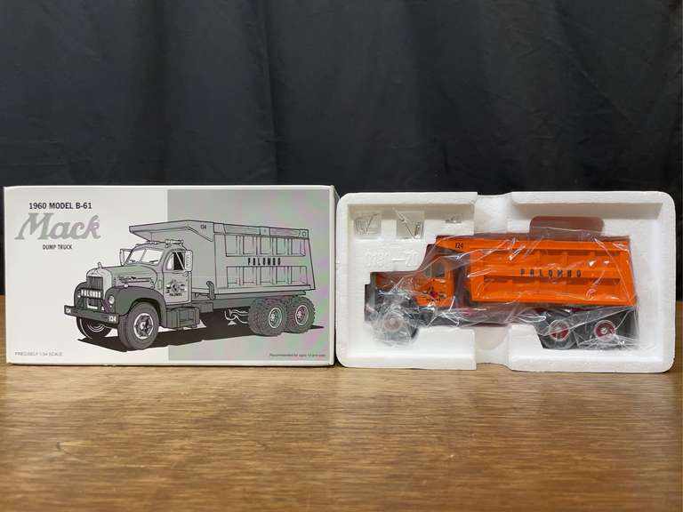 1/34 Mack B-61 Palumbo Dump Truck NIB 1st Gear - Aumann Auctions, Inc.