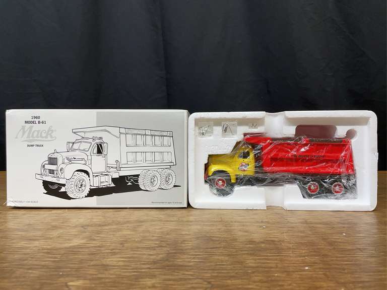 1/34 Mack B-61 Bechtel Dump Truck NIB 1st Gear - Aumann Auctions, Inc.