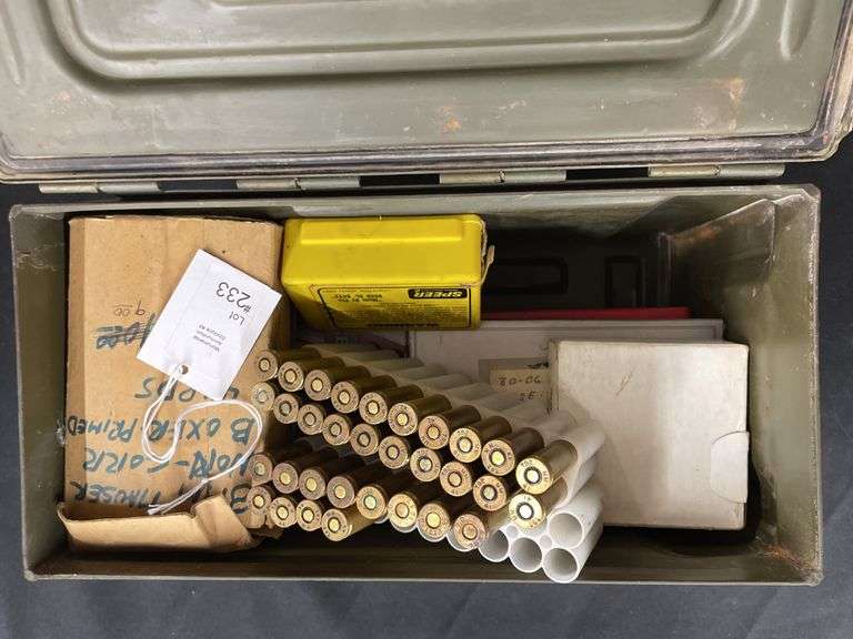 Bulk Ammo Canister With 7.92mm, .30-06 Handloads, American Eagle .30 ...