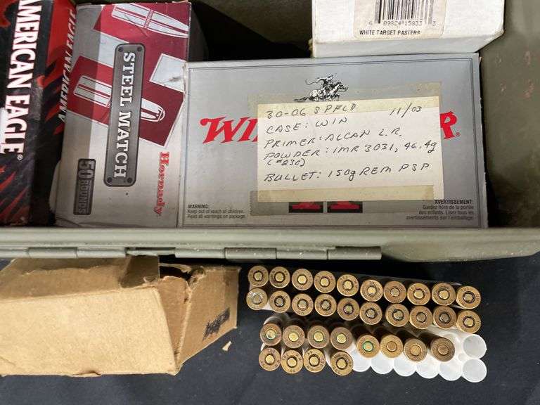 Bulk Ammo Canister With 7.92mm, .30-06 Handloads, American Eagle .30 ...