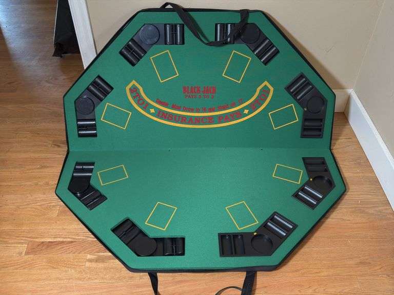 Foldable Blackjack Table - Aumann Auctions, Inc.