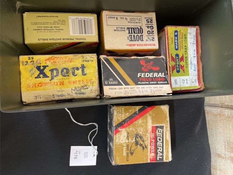 Bulk Ammo Canister With Federal, Winchester & Western 20 & 12 Gauge ...